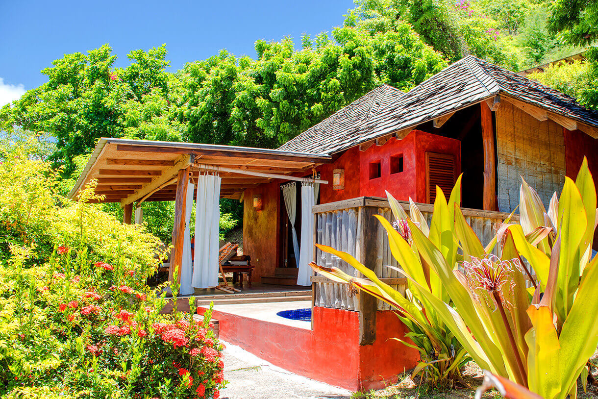 Romantic Caribbean Resorts | Laluna Boutique Beach hotel cottages